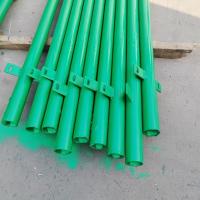 China PVC Coated 3D Curved Welded Wire Mesh Fence For Farm With Peach Square Round Post for sale