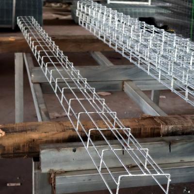 China Weld Q235 Steel Wire Mesh Basket Cable Tray 3000mm Length Mesh Wire Cable Tray for sale
