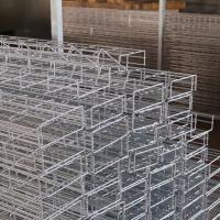 China Hot Dipped Galvanized Steel Wire Cable Tray 300mm Cable Tray Electrical Net for sale