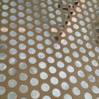China Galvanized Round Hole Perforated Metal Plates Wind Proof Dust Screen for sale