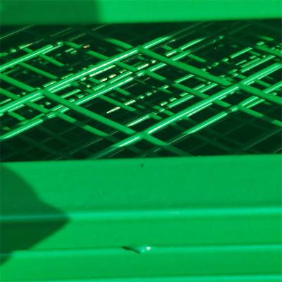 China Customizable 316 Welded Mesh Fencing Plastic Sprayed Blue Green For Protection for sale