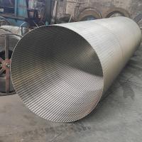 China 304 Stainless Steel Wedge Wire Screen For Filtration Wedge Wire Filter Screen Pickling for sale