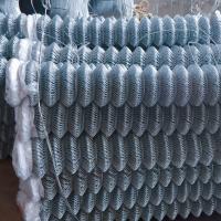 China Galvanized Rhombus Woven Chain Link Fence Mesh Diamond For Fence for sale