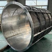 China Wastewater Sieves Welded Wedge Wire Screen 304 316 316L Stainless Steel Material for sale