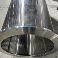 China Wastewater Sieves Welded Wedge Wire Screen 304 316 316L Stainless Steel Material for sale