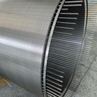 China Wastewater Sieves Welded Wedge Wire Screen 304 316 316L Stainless Steel Material for sale