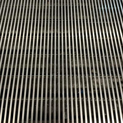 China Wastewater Sieves Welded Wedge Wire Screen 304 316 316L Stainless Steel Material for sale