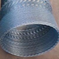 China Galvanized 550mm 600mm Flat Security Fencing Razor Wire Concertina Barbed Wire Fencing for sale
