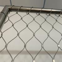 China 316L Stainless Steel Rope Mesh Netting Bird Netting Wire Mesh Flexible 7*7 Or 7*19 Wire Structure for sale