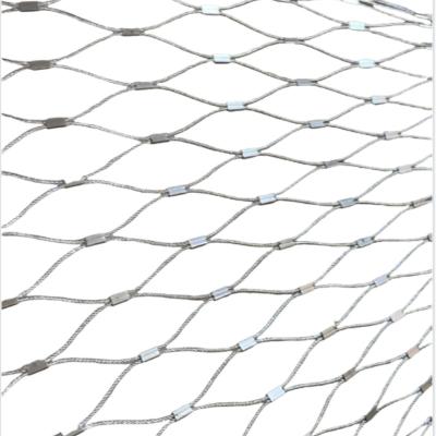 China Diamond Hole  Stainless Steel Cable Netting SS 316 For Aviary Mesh Bird Net Zoo Mesh for sale