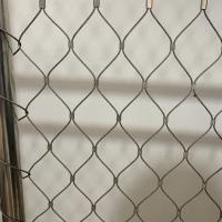 China Diamond Hole  Stainless Steel Cable Netting SS 316 For Aviary Mesh Bird Net Zoo Mesh for sale
