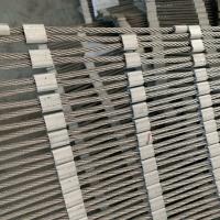 China Stainless Steel Rope Wire Mesh Diamond Ferrule Type Flexible Wire Rope Net for sale