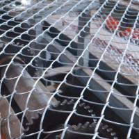 China Diamond Hole Chain Link Mesh Roll PVC Coated  10-50m Length for sale