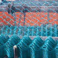 China Diamond Hole Chain Link Mesh Roll PVC Coated  10-50m Length for sale