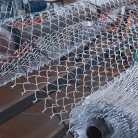 China Diamond Hole Chain Link Mesh Roll PVC Coated  10-50m Length for sale