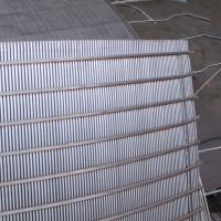 China Johnson Screen Filter Metal Panel Stainless Steel Wedge Wire Screen For Water Oil Well Filter for sale