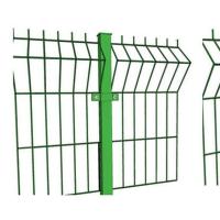 China Square Hole Welded Wire Mesh Fence Panels Security Fencing Perimeter Wall 3d Curved for sale