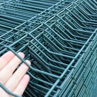 China Square Hole Welded Wire Mesh Fence Panels Security Fencing Perimeter Wall 3d Curved for sale