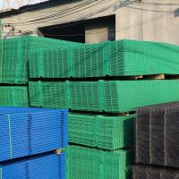 China Square Hole Welded Wire Mesh Fence Panels Security Fencing Perimeter Wall 3d Curved for sale