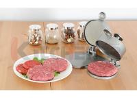 China Solid Aluminum Double Hamburger Press Machine With Adjustable Patty Thickness for sale