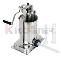 China Vertical Stainless Steel Manual Sausage Stuffer w / 3 Stuffing Tubes 5LB 10LB 15LB for sale
