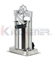 China Front Cylinder Lock Manual Sausage Stuffer 15 Lb Vertical With Two Steel Bars for sale