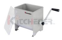 China 7 Gallon Hand Crank Stainless Steel Meat Mixer For Mincer And Sausage Maker for sale