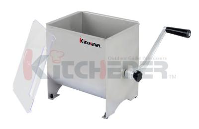 China 7 Gallon Hand Crank Stainless Steel Meat Mixer For Mincer And Sausage Maker for sale