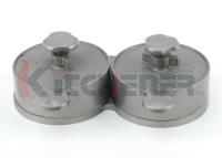 China Portable FDA Hamburger Machine Dual Patties Press With Aluminum Coating Surface for sale