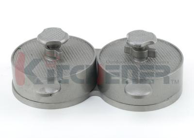 China Portable FDA Hamburger Machine Dual Patties Press With Aluminum Coating Surface for sale
