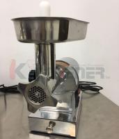 China Beef  Electric Meat Grinder With Sausage Stuffer Foot Pedal Control 3 Grinding Plates for sale