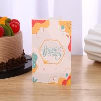 China Cute Cartoon Children Birthday Greeting Card Folded for sale