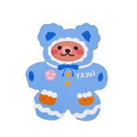 China Instagram Cartoon Bear Birthday Card Creative Cute Matte Lamination for sale