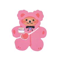 China Instagram Cartoon Bear Birthday Card Creative Cute Matte Lamination for sale