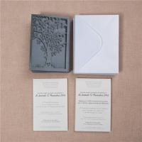 China Love Tree Greeting Card Hollow Radium Carving Wedding Invitation for sale