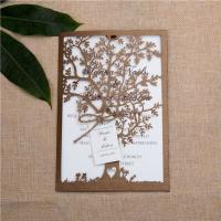China Love Tree Greeting Card Hollow Radium Carving Wedding Invitation for sale
