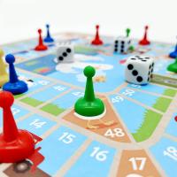 China OEM Matte Varnish Board Game Printing Ludo Printable Design For Children for sale