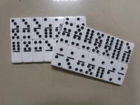 China Plastic Melamine Mexican Double Nine Dominoes Set Custom for sale