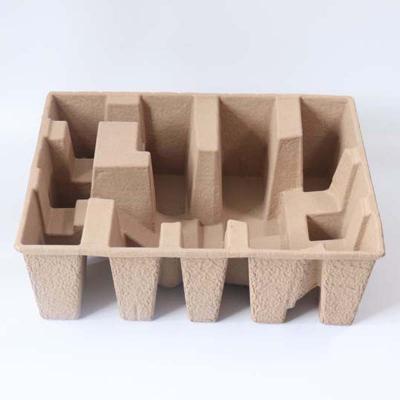 China Biodegradable Molded Paper Pulp Packaging Inserts Sugarcane Bagasse for sale