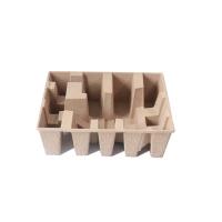 China Biodegradable Molded Paper Pulp Packaging Inserts Sugarcane Bagasse for sale