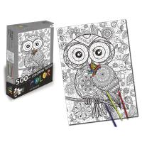 China Coloring 500 Piece Jigsaw Puzzles Customized Animal Shaped Puzzle Pieces for sale
