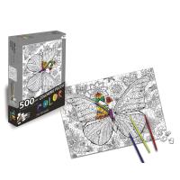 China Coloring 500 Piece Jigsaw Puzzles Customized Animal Shaped Puzzle Pieces for sale