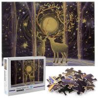 China Large Cardboard Brain Teaser 1000 Pieces Jumbo Jigsaw Puzzles For Seniors for sale