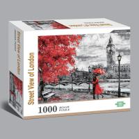 China Cardboard Map 1000 Pcs Jigsaw Puzzle Games For Adults Custom Printing OEM for sale
