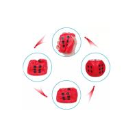 China Soft Foam Board Game Dice Assorted Colorful 2.5 Inch Foam Dice Cubes for sale