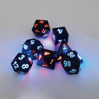 China Custom Mini Polyhedral Board Game Dice Forest Light Glow In Dark for sale