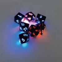 China Custom Mini Polyhedral Board Game Dice Forest Light Glow In Dark for sale