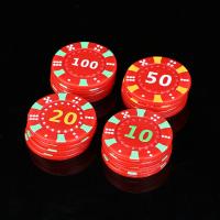 China 20mm Personalized Game Plastic Poker Chips Colorful Stamping Token for sale