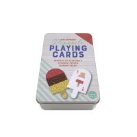 China Custom Rectangular Tin Cans Packaging Containers For Hair Clip Game Card for sale