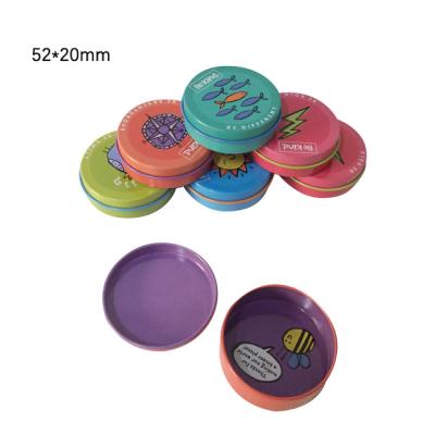 China Kids Gift Chocolate Glossy Tin Cans Packaging Round Tin Containers In Bulk for sale